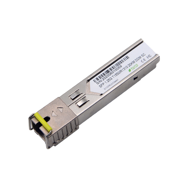 Gigabit SFP Transceiver 1.25G SMF 20km LC Single Fiber BiDi SFP Optical ...